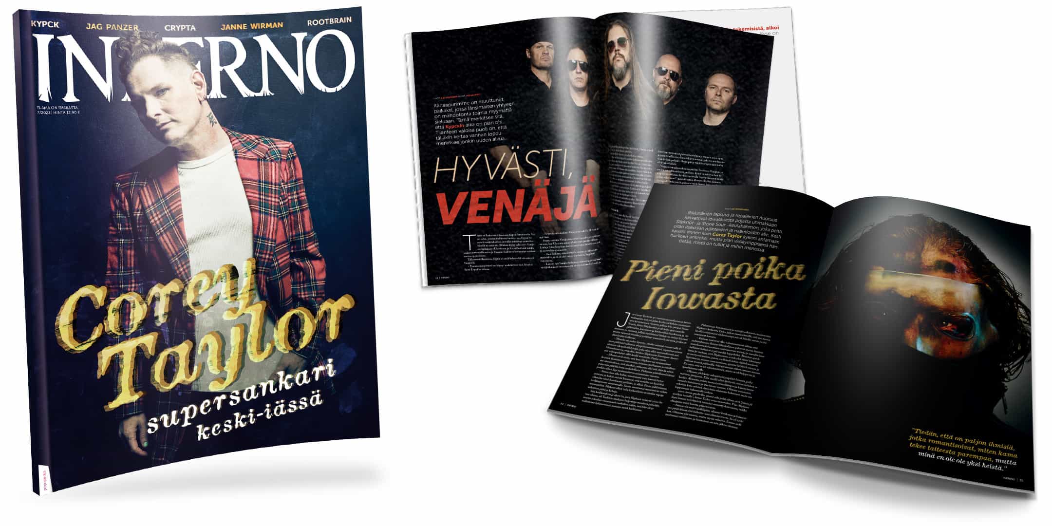 Inferno 7/2023: Corey Taylor, KYPCK, Jag Panzer, Rootbrain, Crypta ...