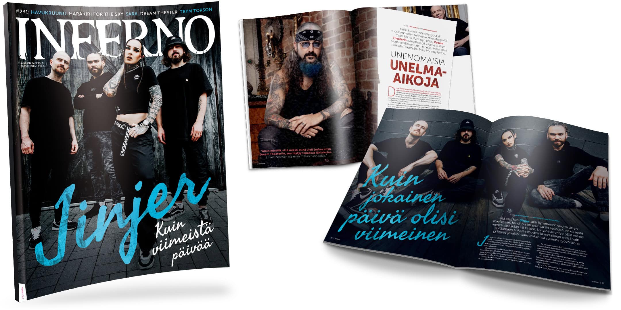 Inferno 1/2025: Jinjer, Harakiri for the Sky, Havukruunu, Dream Theater ...