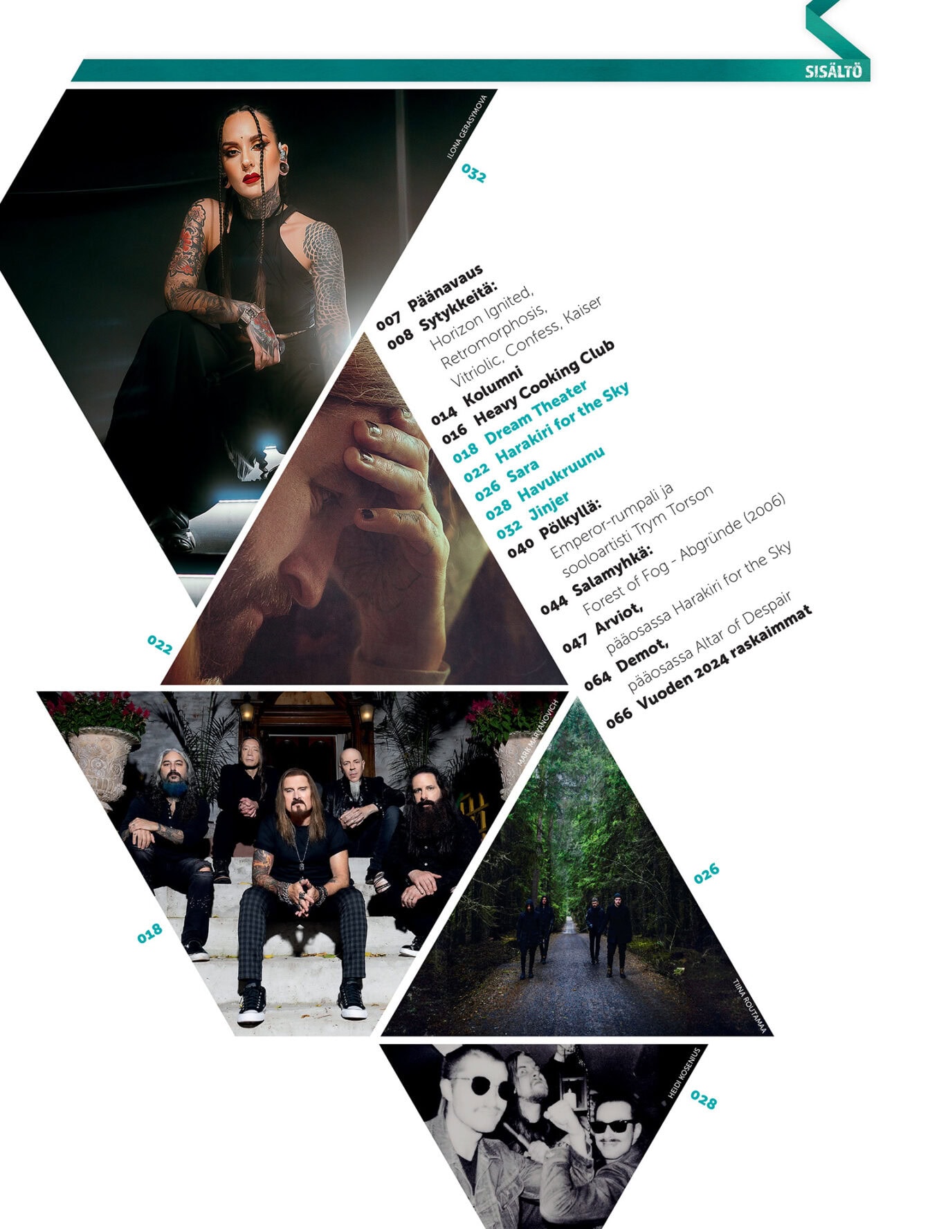 Inferno 1/2025: Jinjer, Harakiri for the Sky, Havukruunu, Dream Theater ...