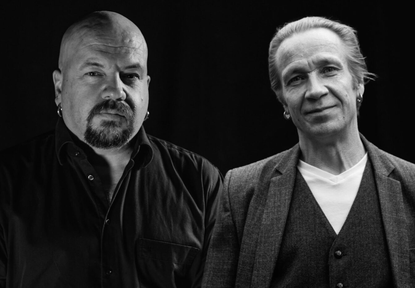 Tuskassa esiintyvät Timo Rautiainen ja Jarkko Martikainen kertovat ...